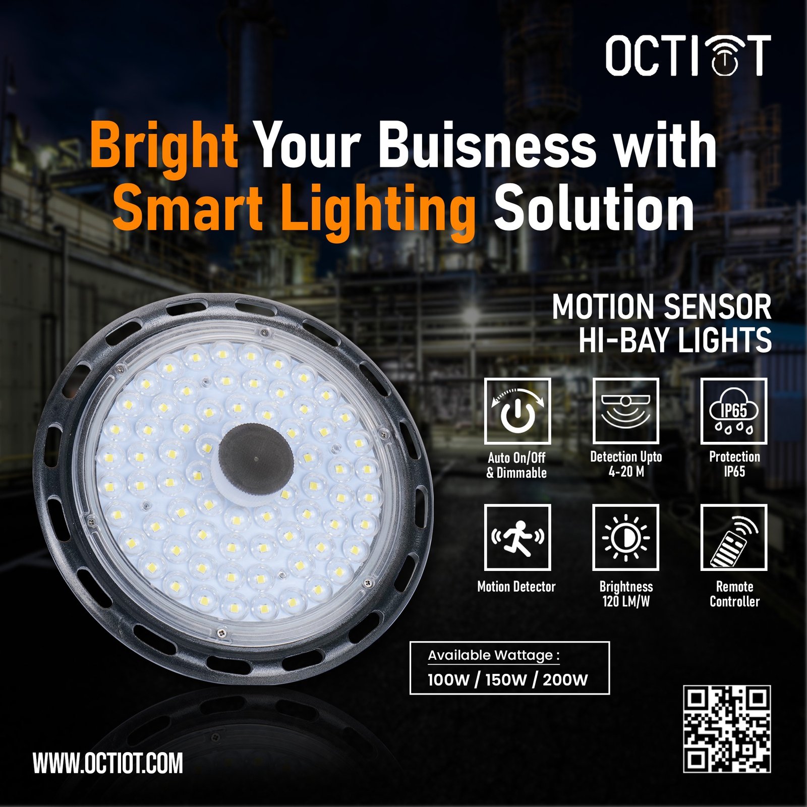 How Motion Sensor High Bay Light Reduce Carbon Footprint? - OCTIOT